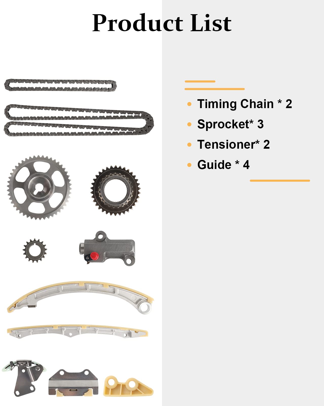 Tire Chains For Car Engine Timing Chain Kit For Honda Accord CR-V 2.4L ...