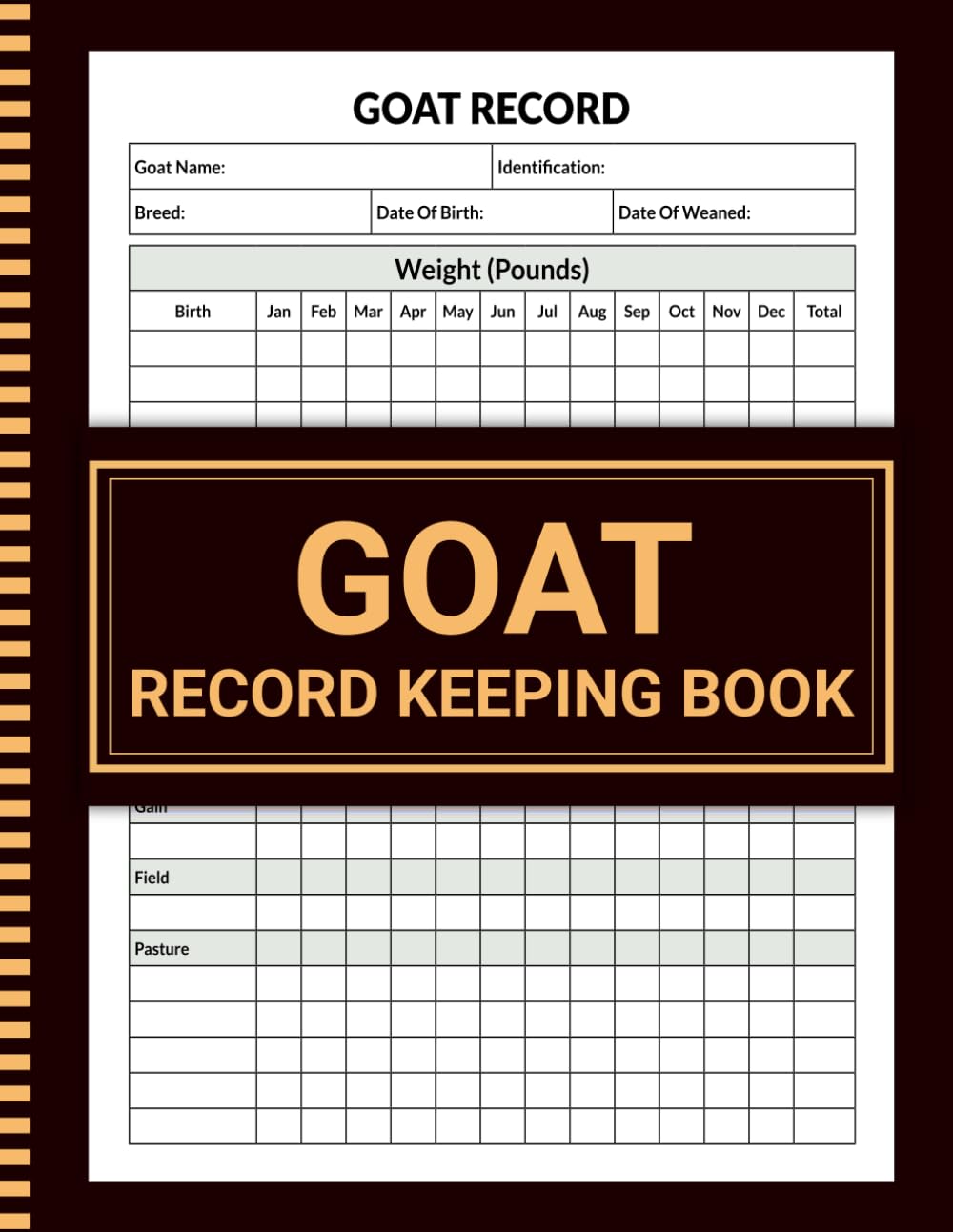 Goat Record Keeping Log Book: Practical Guide for Herd Owners and ...