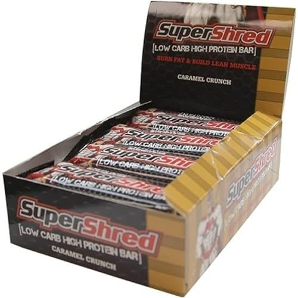 Max's Super Shred Caramel Crunch Low Carb Bars 12 X 60 g : Amazon.com ...