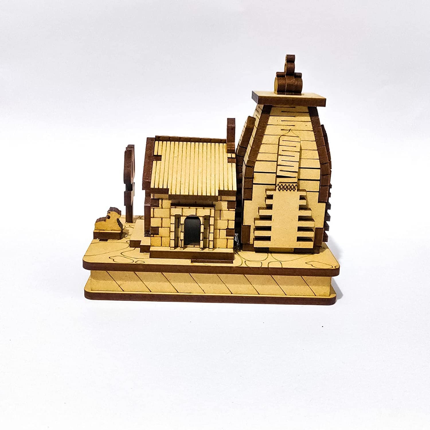 Buy Wooden Shri Kedarnath Temple / Mandir || Hand Crafted Wooden Temple ...
