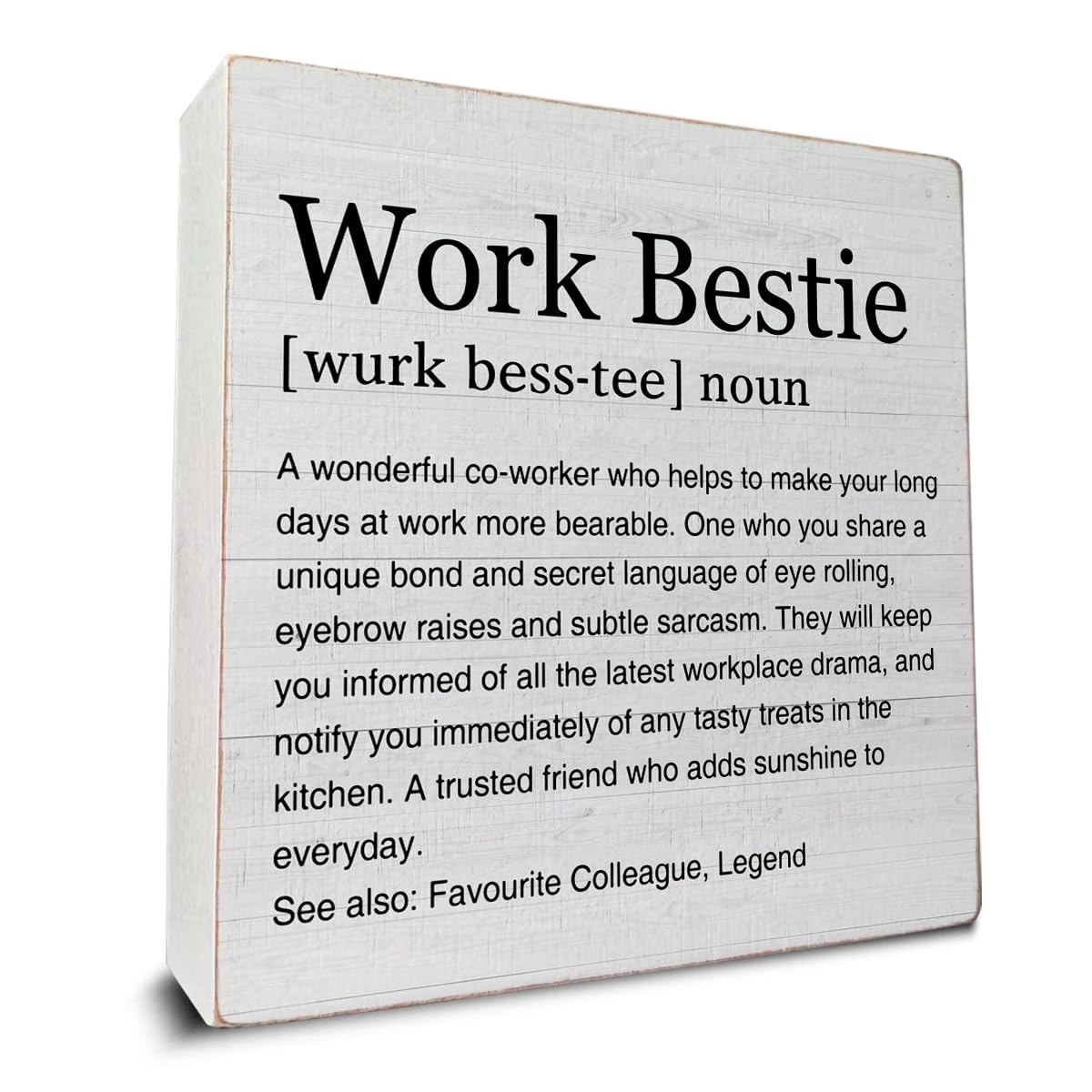 Amazon.com: Work Bestie Gifts for Women Work Bestie Definition Art ...