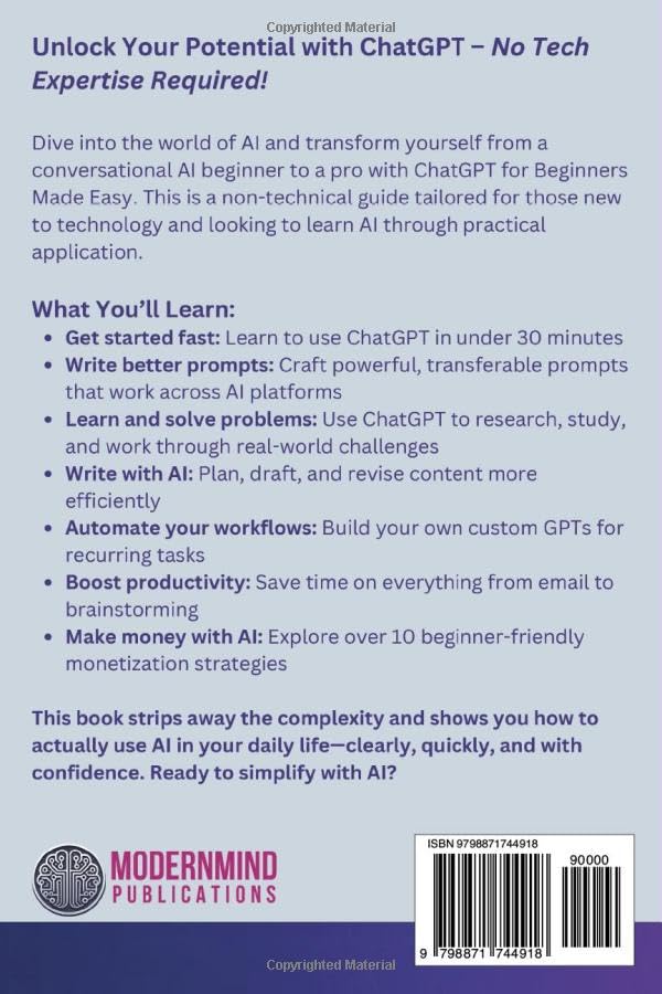 Snapklik.com : ChatGPT For Beginners Made Easy: Learn The Basics, Master Prompts, Boost ...