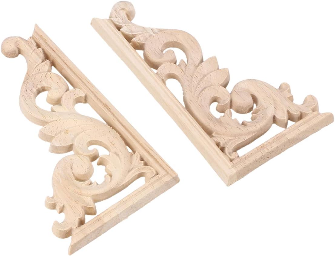 Amazon.com: Ciieeo Corner Molding Trim 4PCS Onlay Applique Decor Carved ...