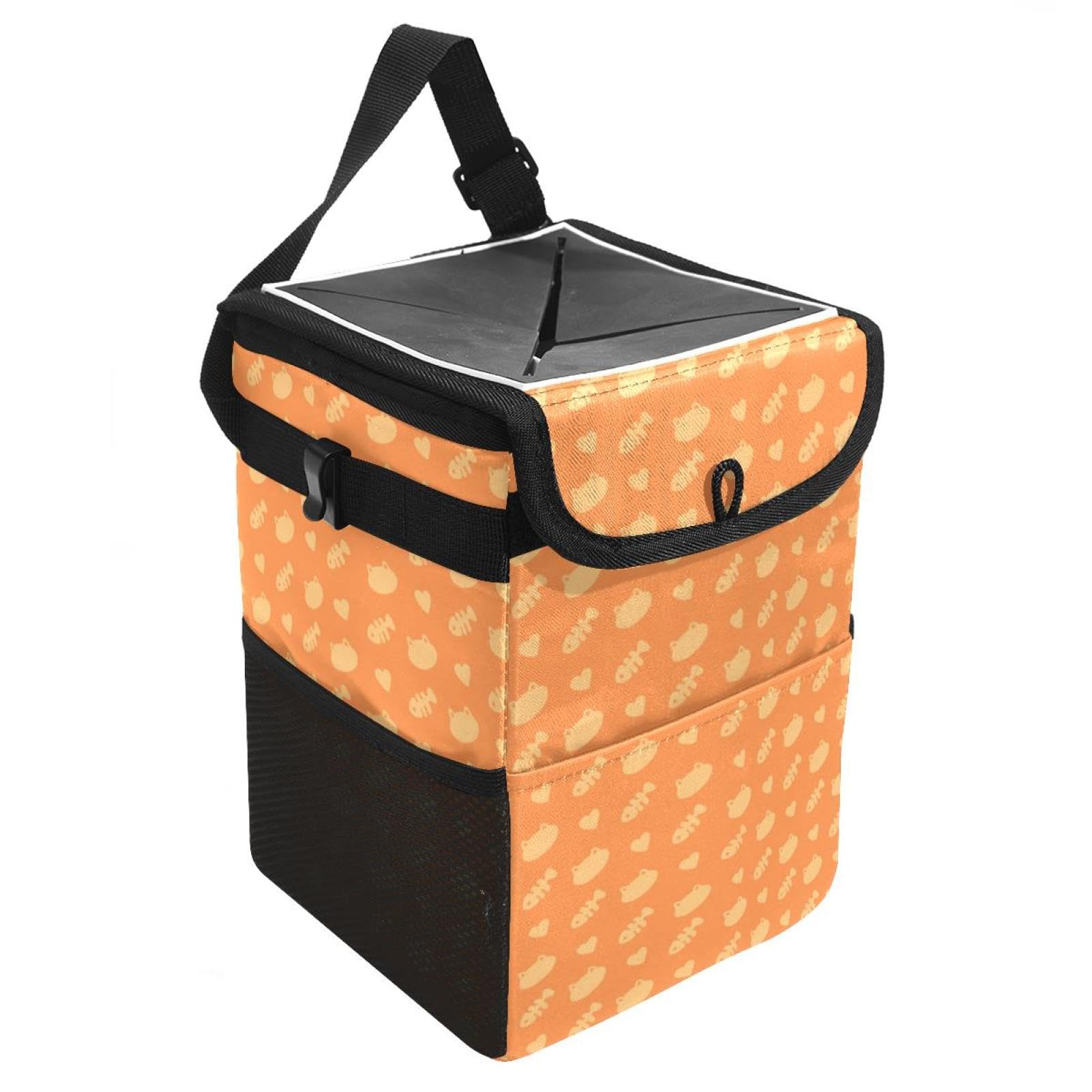 Cartoon Fish Bones And Garbage