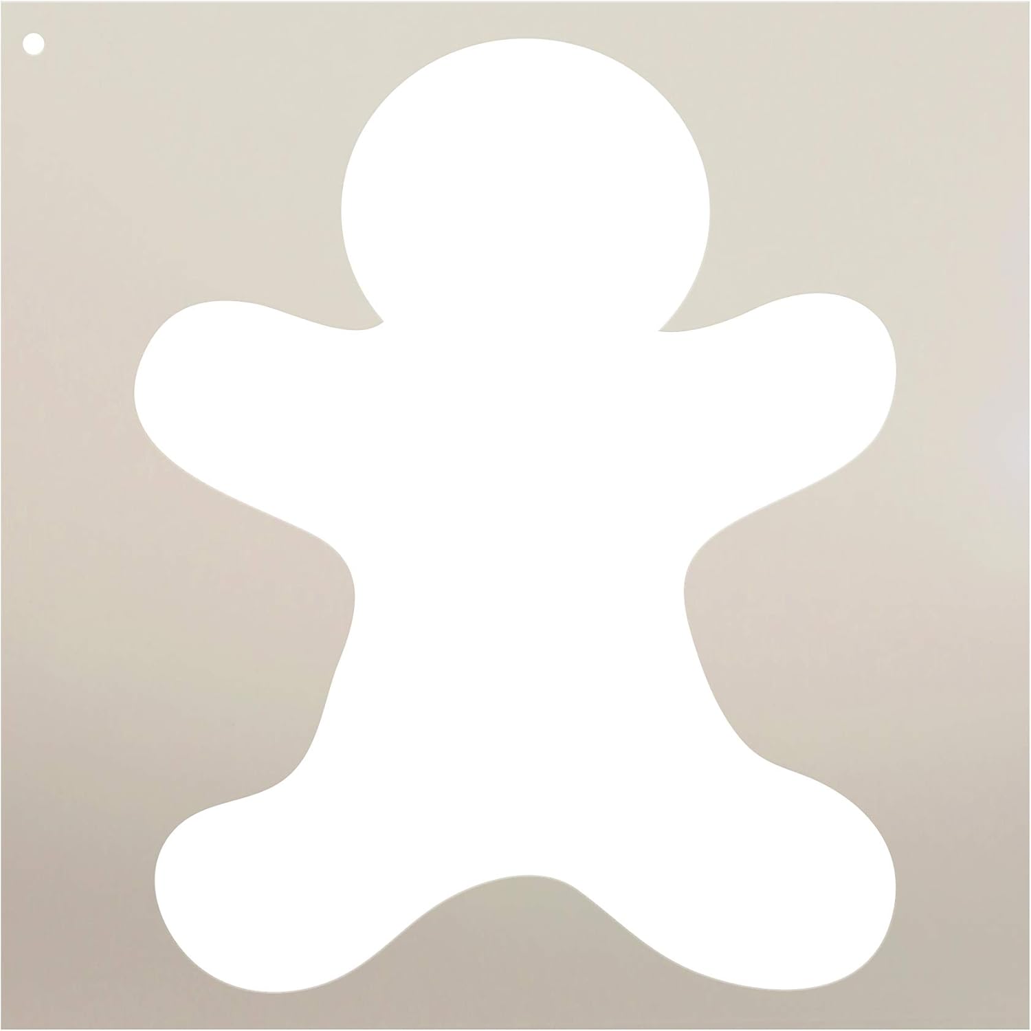 Amazon.com: Gingerbread Man Stencil by StudioR12 | Fun Christmas Shape ...