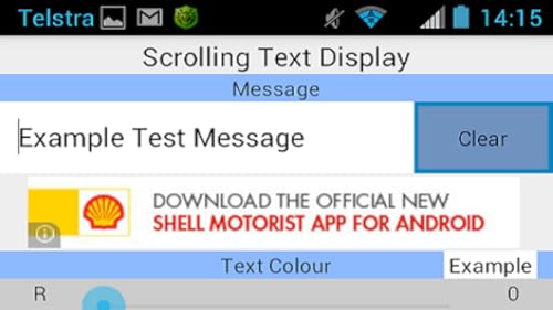 Scrolling Text Display - App on Amazon Appstore