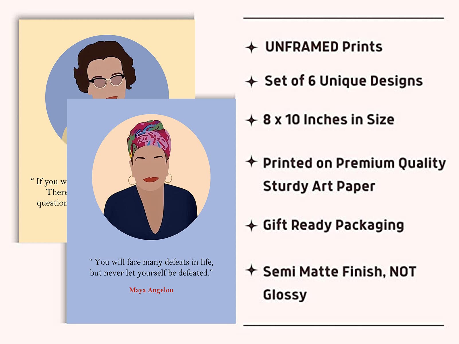 Famous Women in Black History print,Inspirational Feminist Wall Art ...