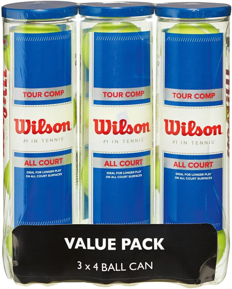 Wilson Tour Competition 4 Tennis Ball Can 3 Pack : Amazon.com.au ...