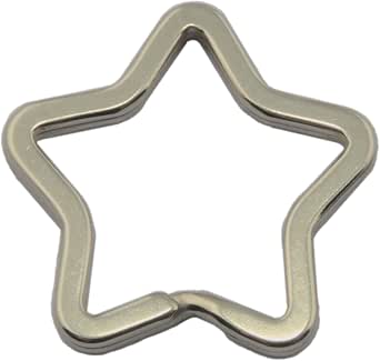 Amazon.com: Key Ring Metal Star Shape 1" : Automotive