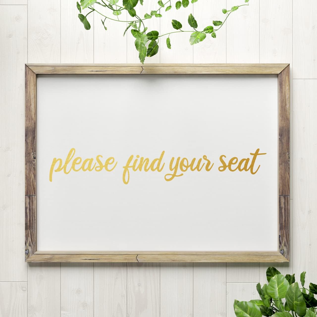 Amazon.com: Please Find Your Seat Wedding Decal, Wedding Seating Sign ...