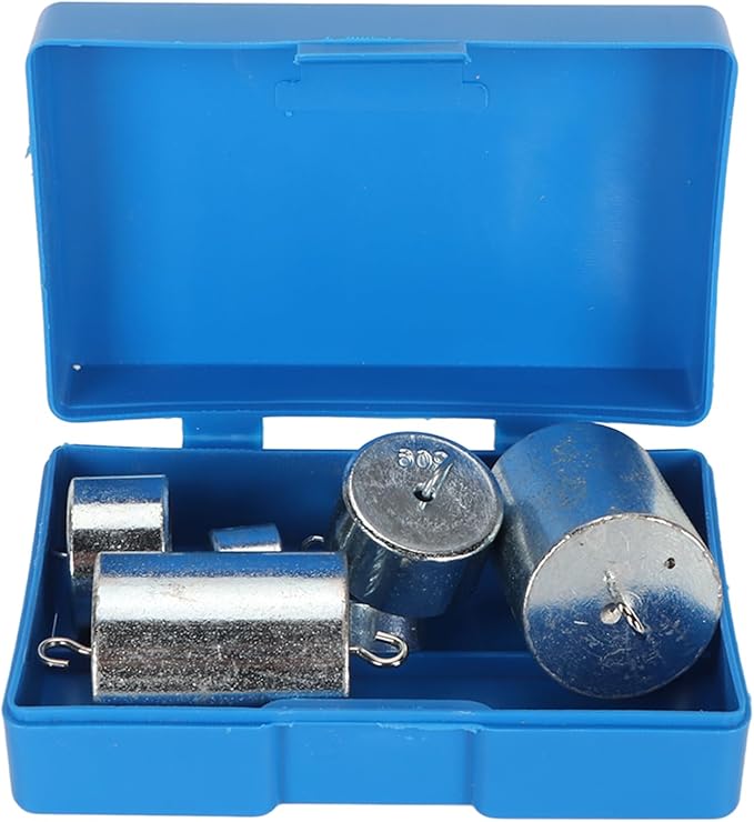 Amazon.com: 7pcs Double Hooked Weight Set,Plated Steel Physics Lab with ...