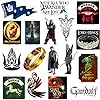 Amazon.com: The Lord of The Rings 100ct Vinyl Large Deluxe Stickers ...