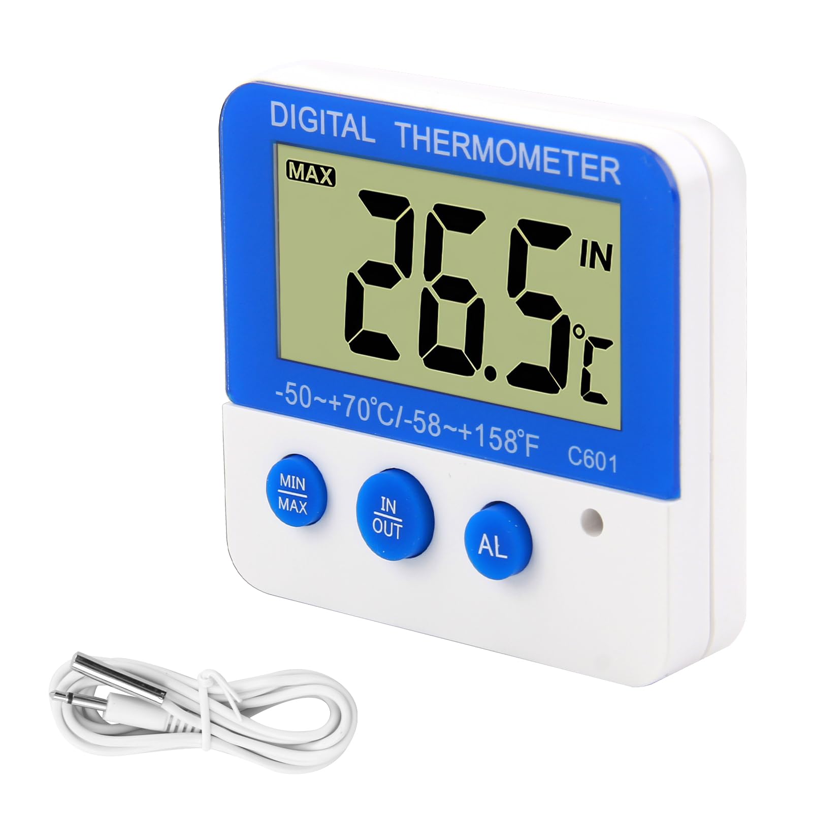 Buy Digital Freezer/Fridge Thermometer with Magnet & Stander – High ...