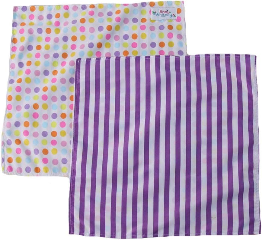 Amazon.com: Pink & Purple Minky Dot Reversible 17" Square Baby Doll ...