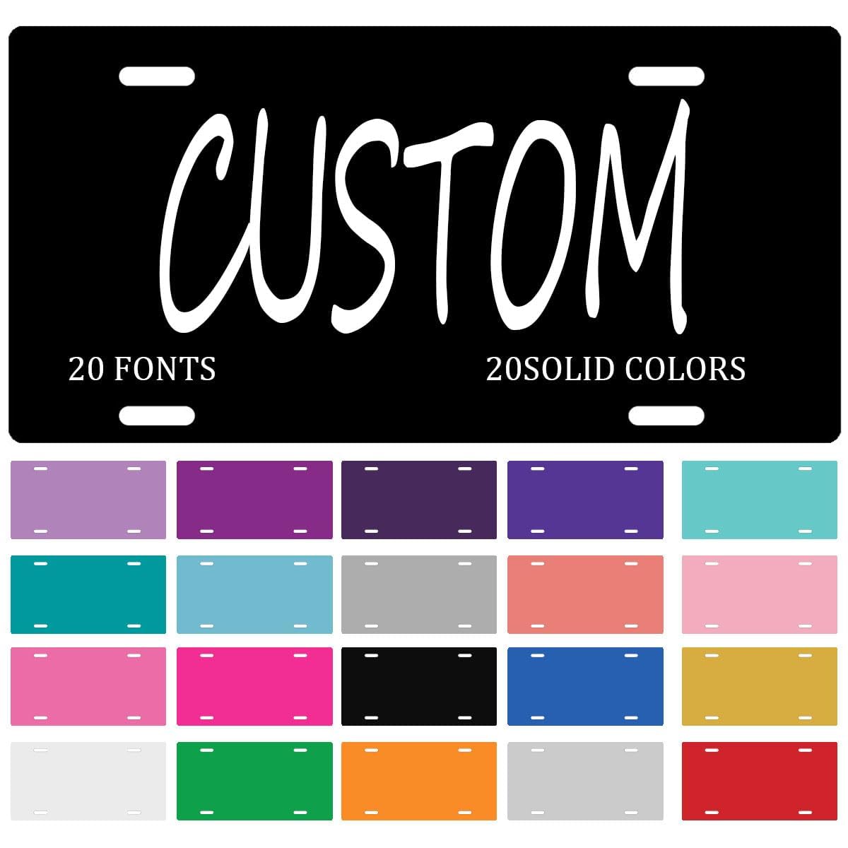 License Plate Personalized License Car Plate Tag, Custom Plate, Car ...