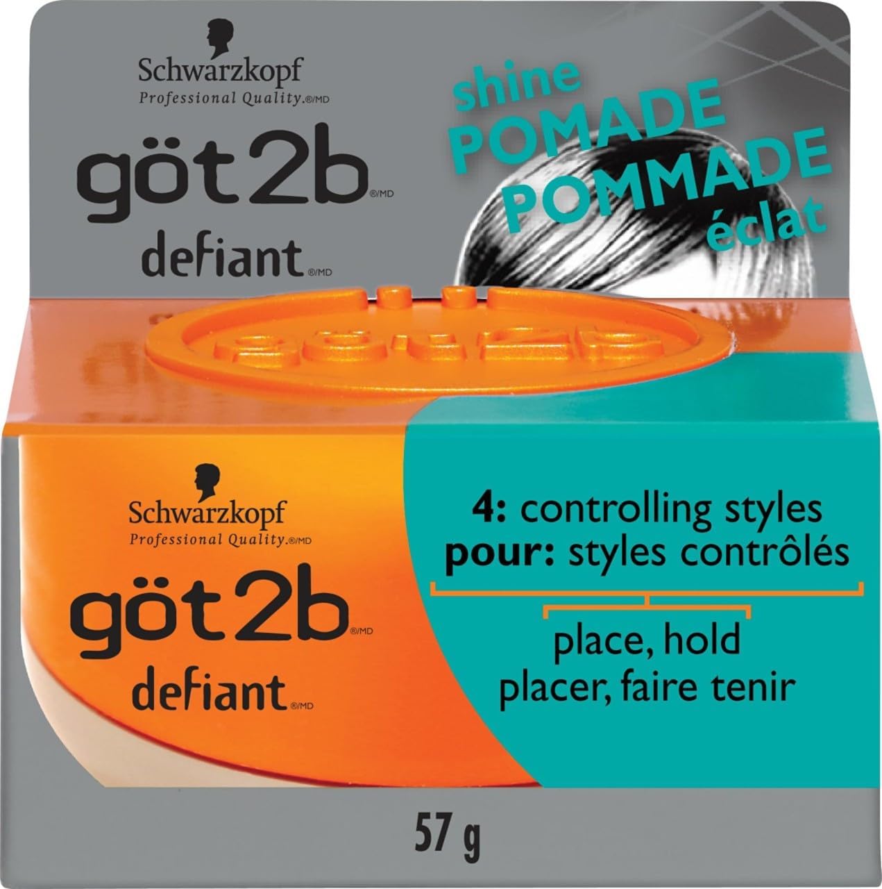 Amazon.com: got2b Defiant Define & Shine Pomade-2 oz : Beauty ...