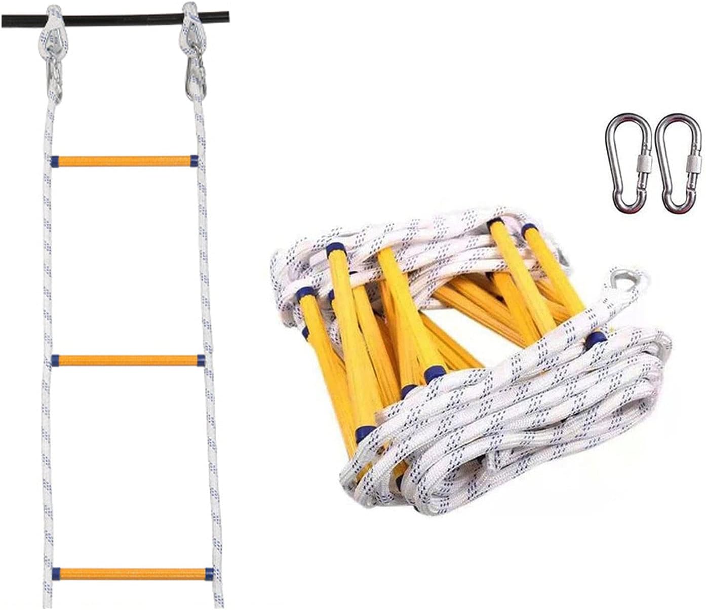 dRAGonFy Climbing Rope Ladder Emergency Escape Rope Ladder Ladders with ...