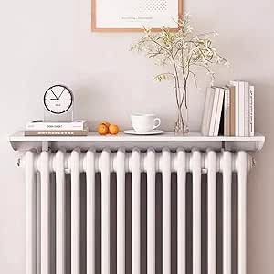 Amazon.com: Radiator Shelf No Drilling, Space Aluminum Radiator Covers ...