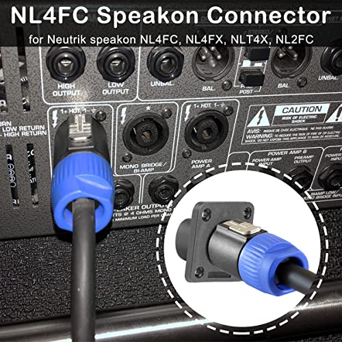 Xiatiaosann NL4FC for Speakon Connector 4 Pole Audio Male Plug Female ...