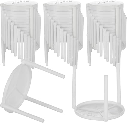 Amazon.com: LOLYSIC 500PCS Pizza Saver, White Plastic Pizza Table Stand ...