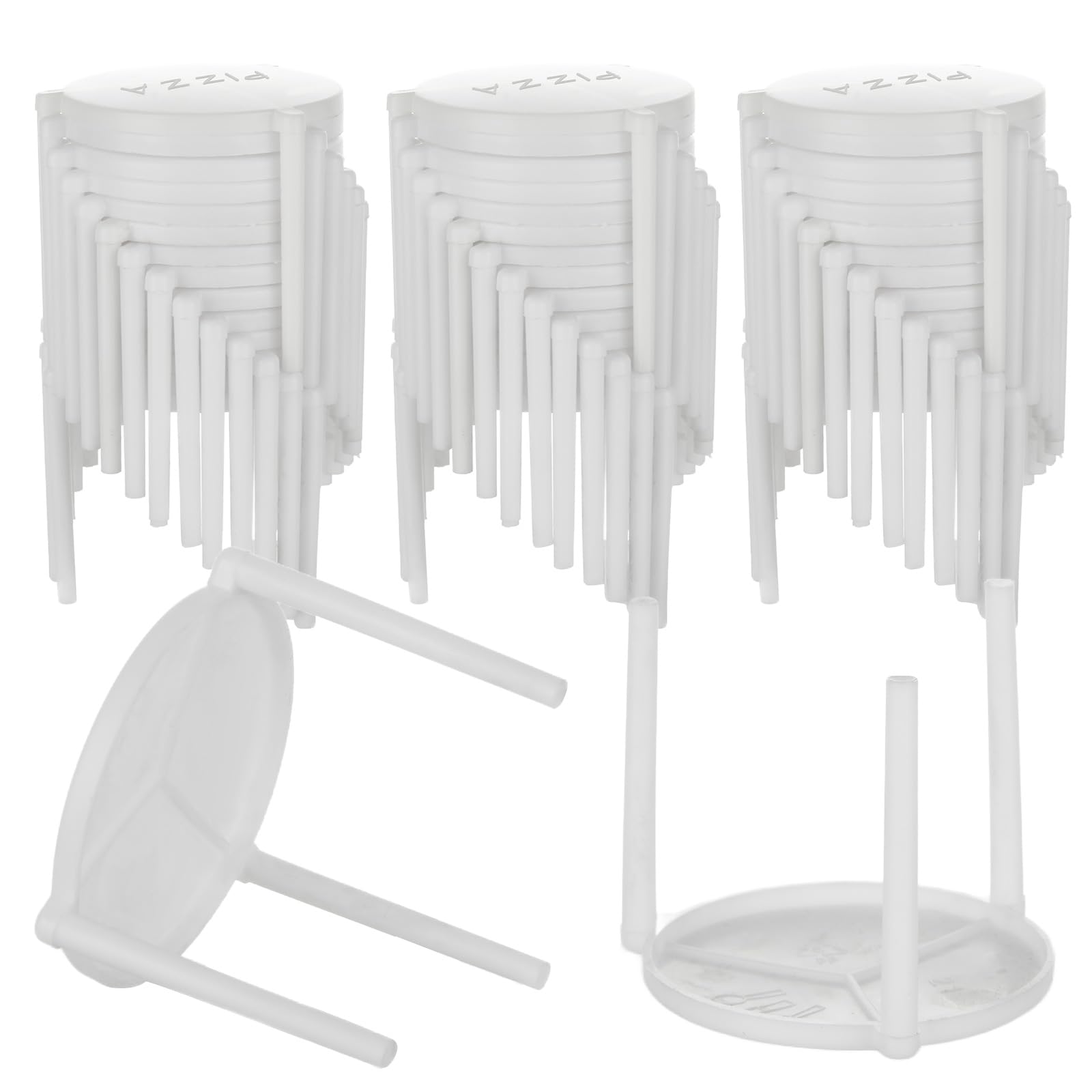 Amazon.com: 500Pcs Pizza Saver Stand, White Plastic Tripod Stack for ...