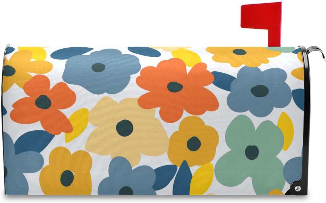 Amazon.com: senya Spring Mailbox Covers, Spring Flowers Rainbow ...