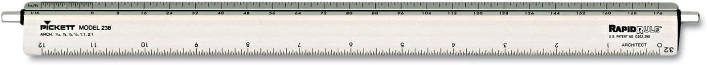 Amazon.com: Chartpak 238 Adjustable Triangular Scale Aluminum ...