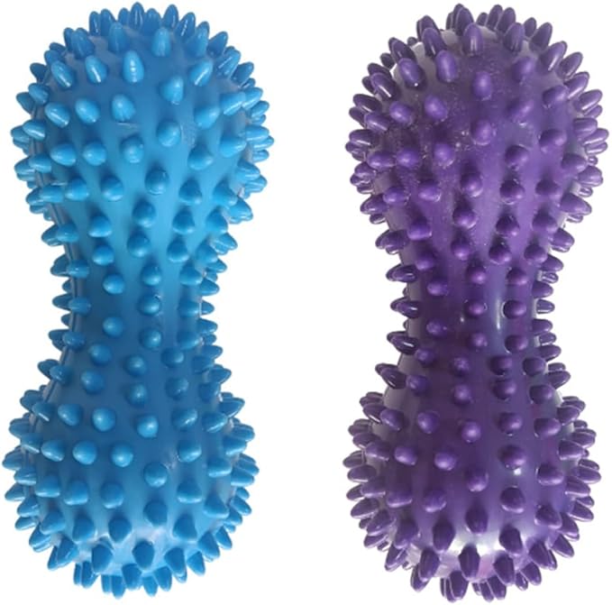 Amazon.com: SquEqu 2 Pack Peanut Massage Ball Roller Spiky Double ...