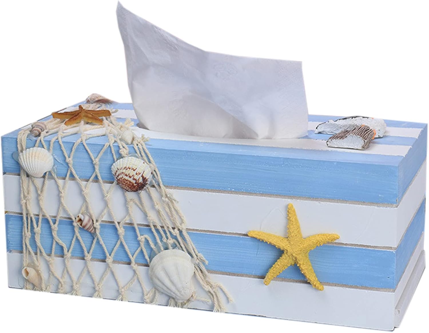 Amazon.com: Silence-Shopping Mediterranean Style Wooden Tissue Paper ...