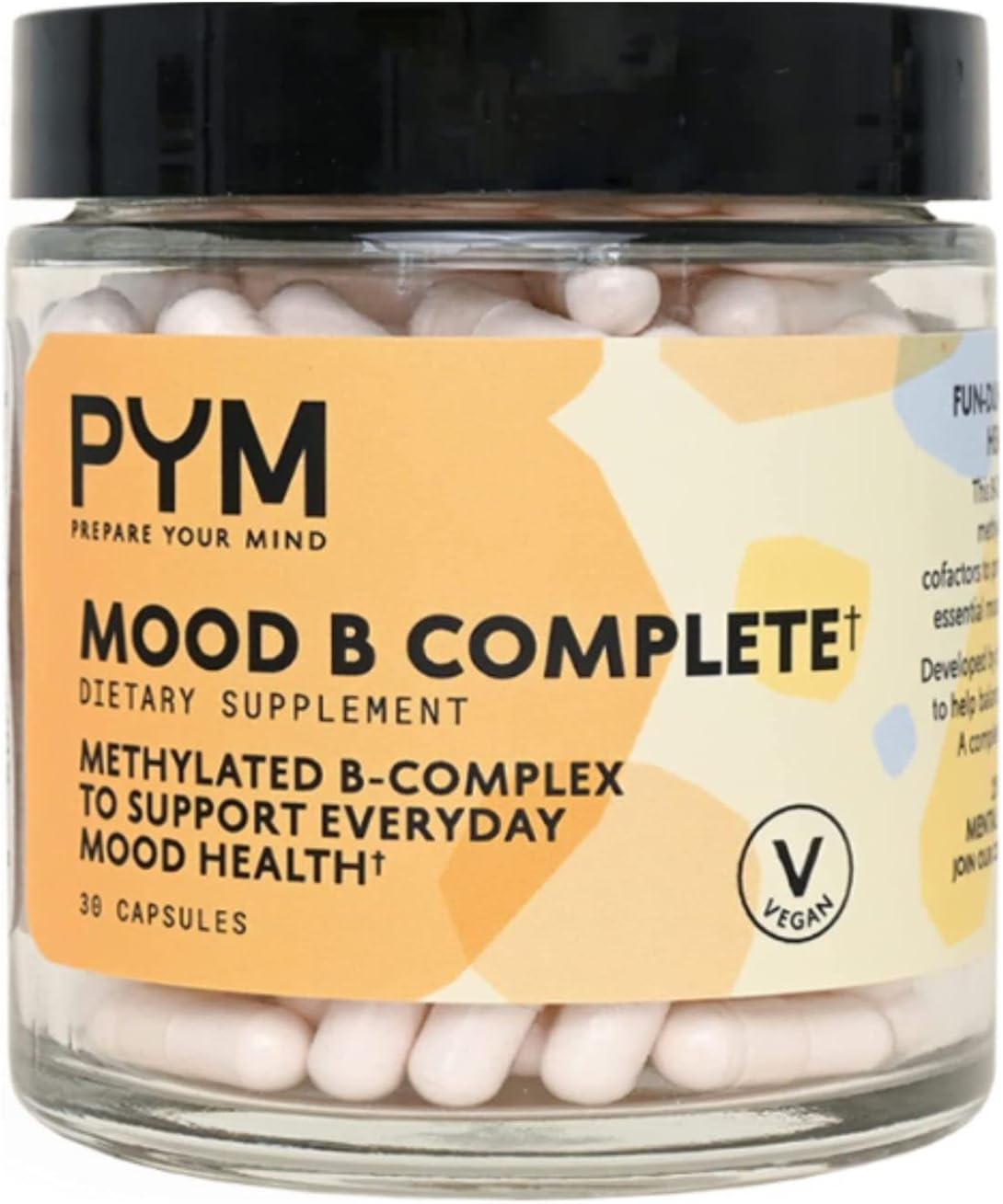 Amazon.com: Vitamin B Complex Mood Support Supplement by PYM (30 Count ...