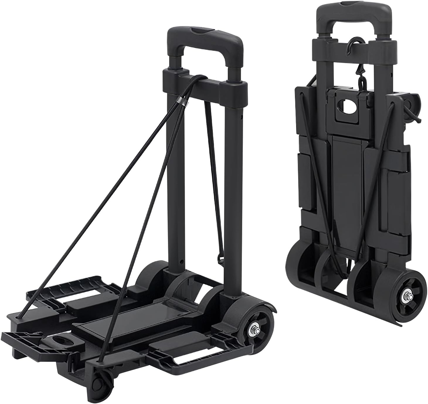 DOSP Carro Plegable, Carro de Equipaje de Capacidad de 120 Libras con 2 ...