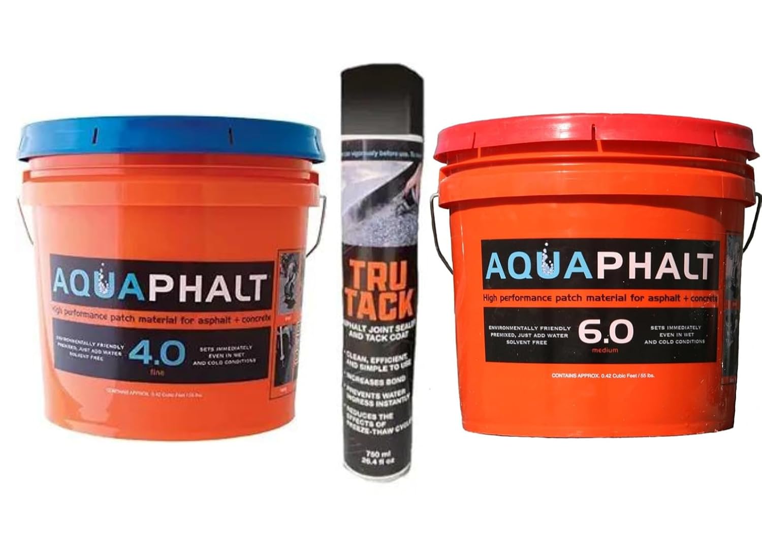 Generic Aquaphalt 4.0 & 6.0 Permanent Asphalt & Concrete Repair Kit ...