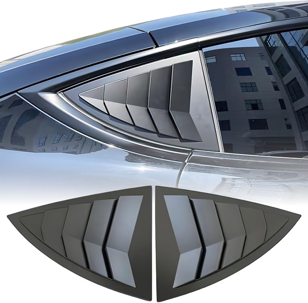 Amazon.com: Rear Side Window Louvers Compatible with Tesla Model Y 2021 ...