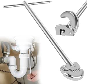 Basin Wrench 180 Degree Rotating Adjustable Basin Spanner Heavy Duty ...