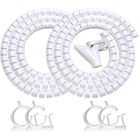 Amazon.com: Chengsi Cable Sleeve Organizer Cord Wire Wrap Coiled Tube ...