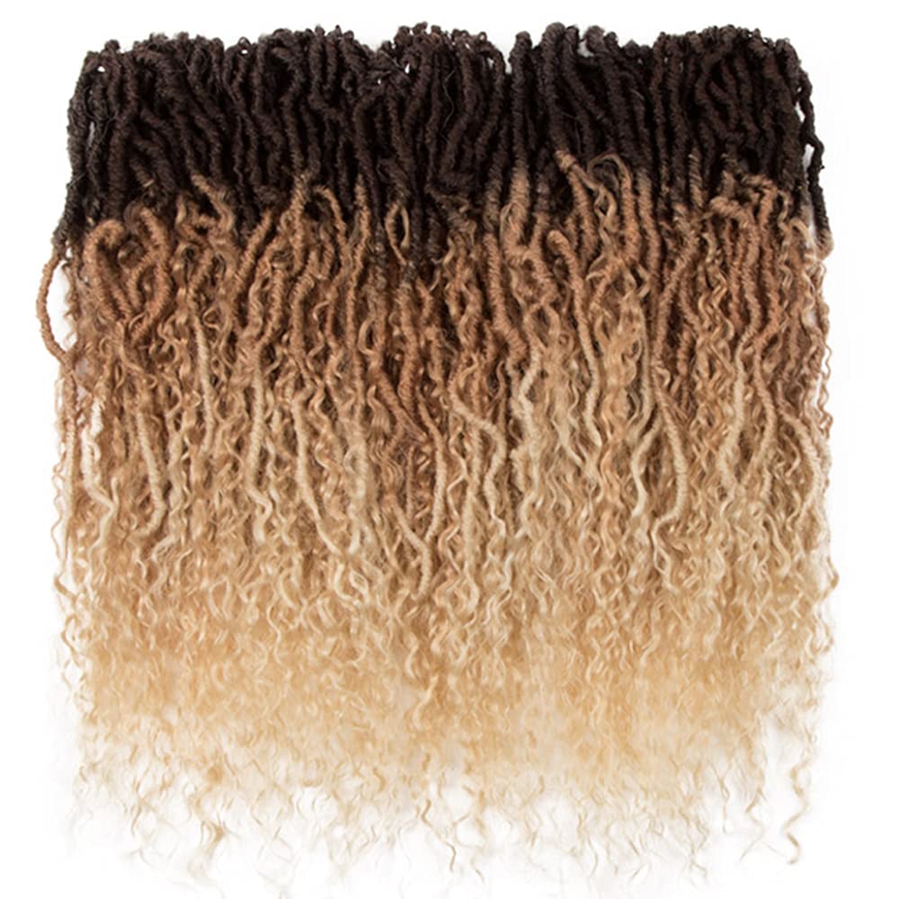 Buy NOBLE HAIR New Goddess Locs Crochet Hair 20 Inch 5 Packs Curly Faux ...