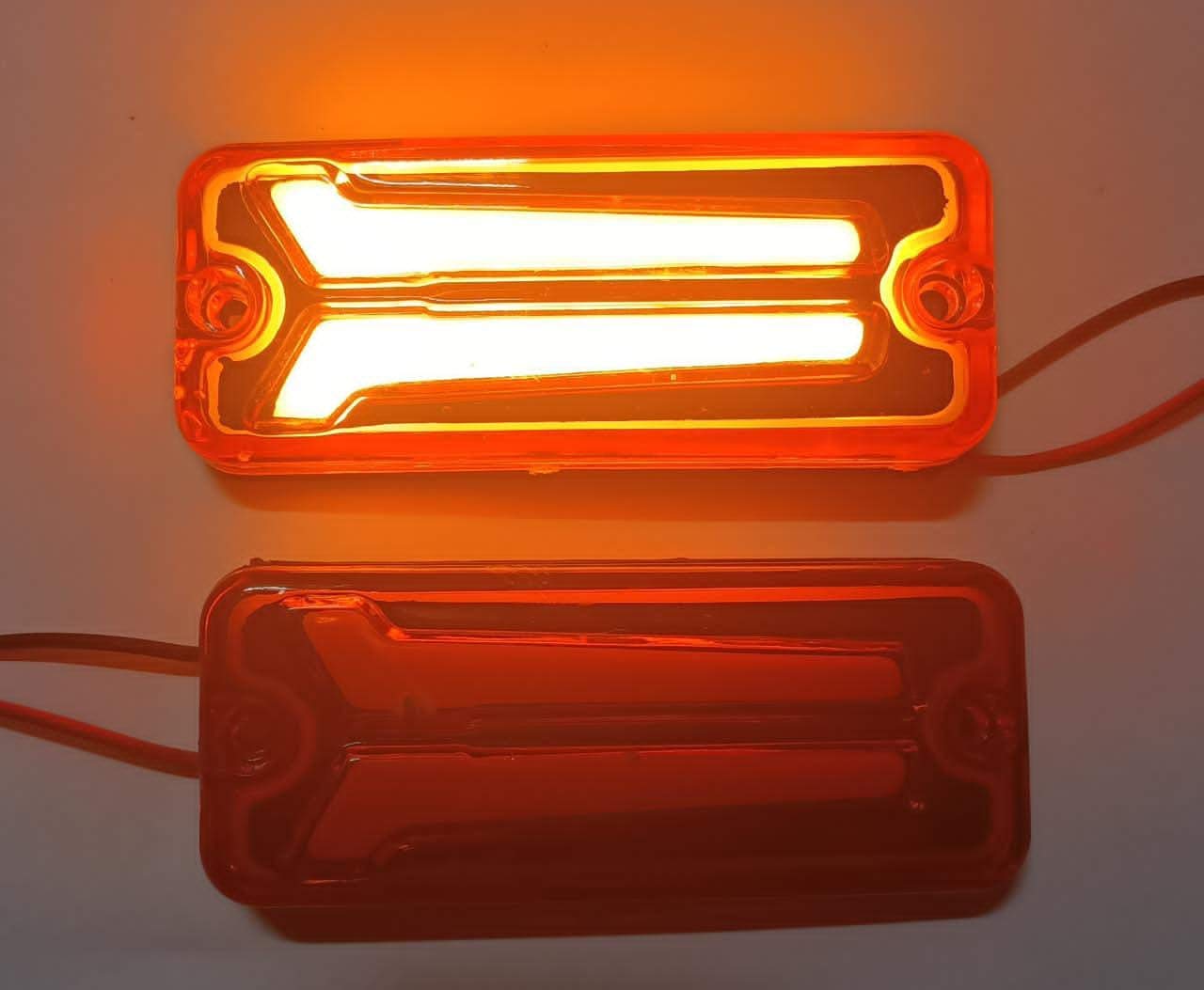 AUTO MT 2PC ORANGE MARUTI GYPSY KING LED LIGHT SIDE PANEL INDICATOR ...