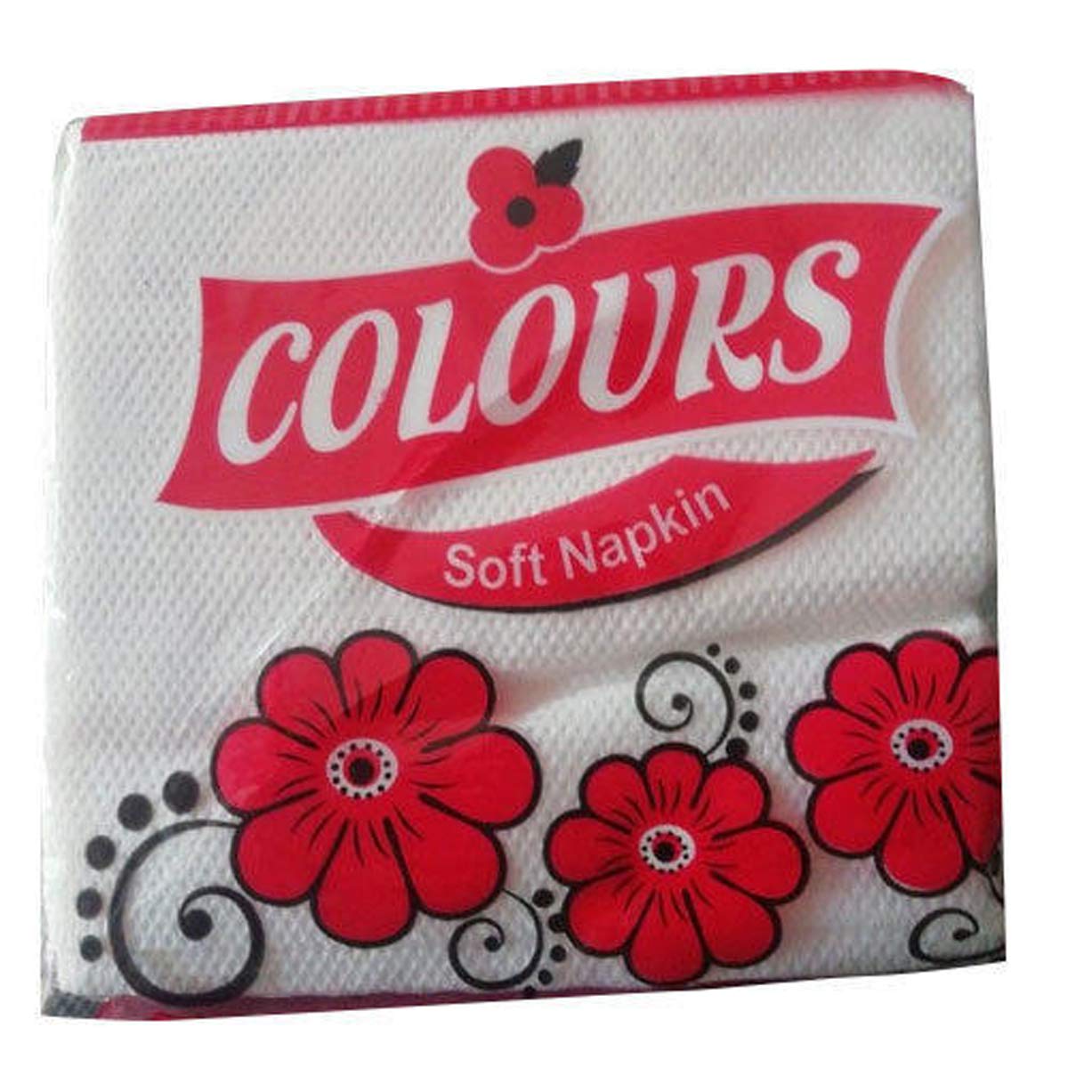 Buy Colours 10/10cm Paper Napkins White Pack of 60 Packets. Online at ...