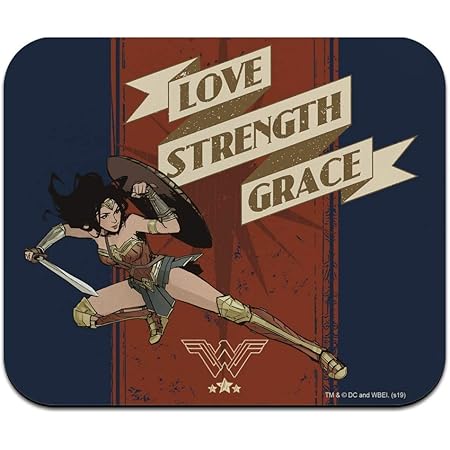 Amazon.com: Wonder Woman Movie Love, Strength, Grace Low Profile Thin ...