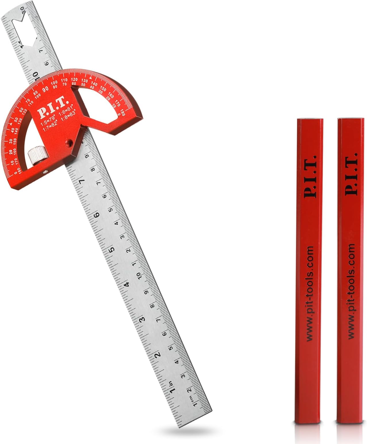 WEN ME512P Adjustable Aluminum Protractor and Angle Gauge with Laser ...