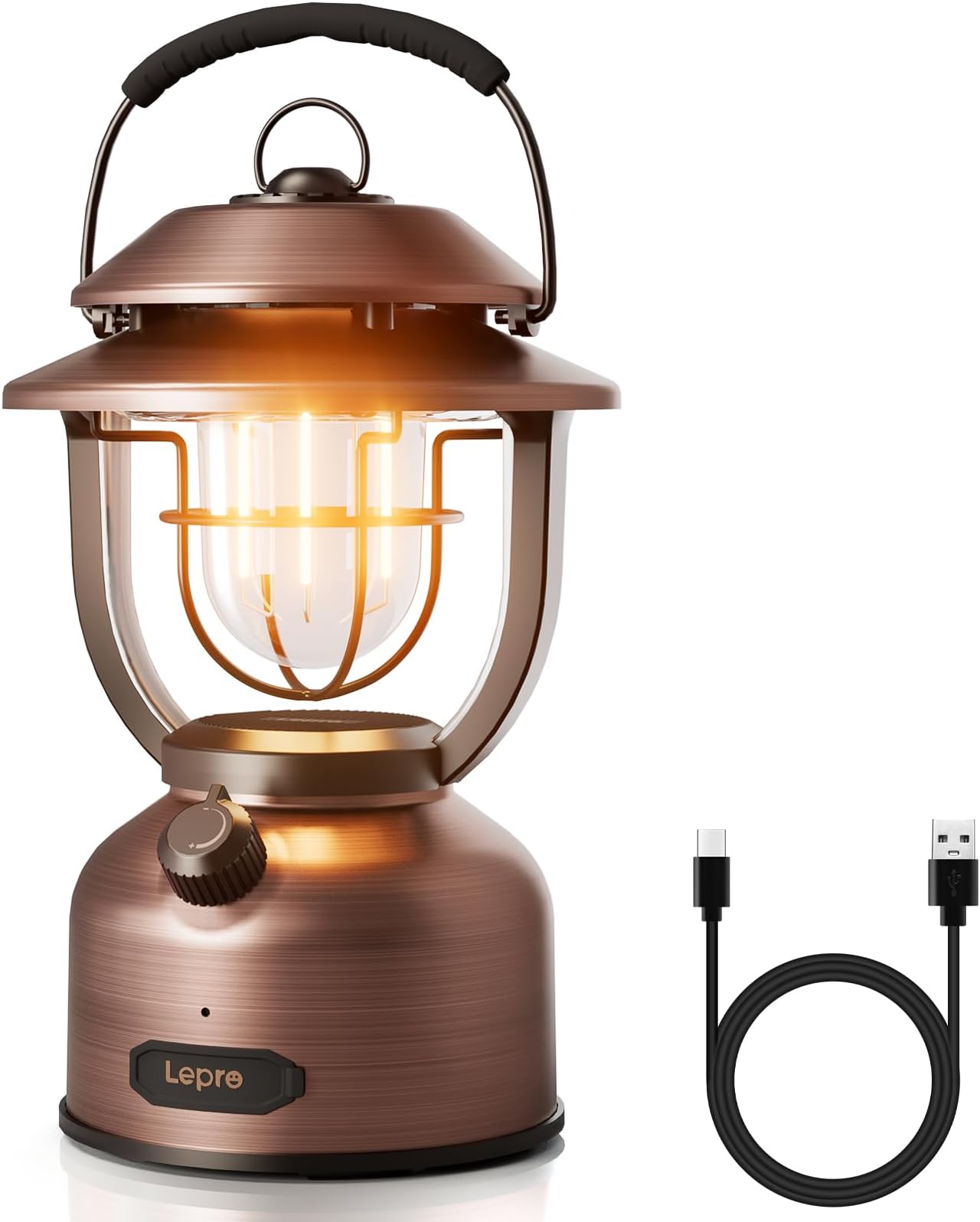 Amazon.com: Lepro Retro Classic LED Camping Lantern, High Lumens ...