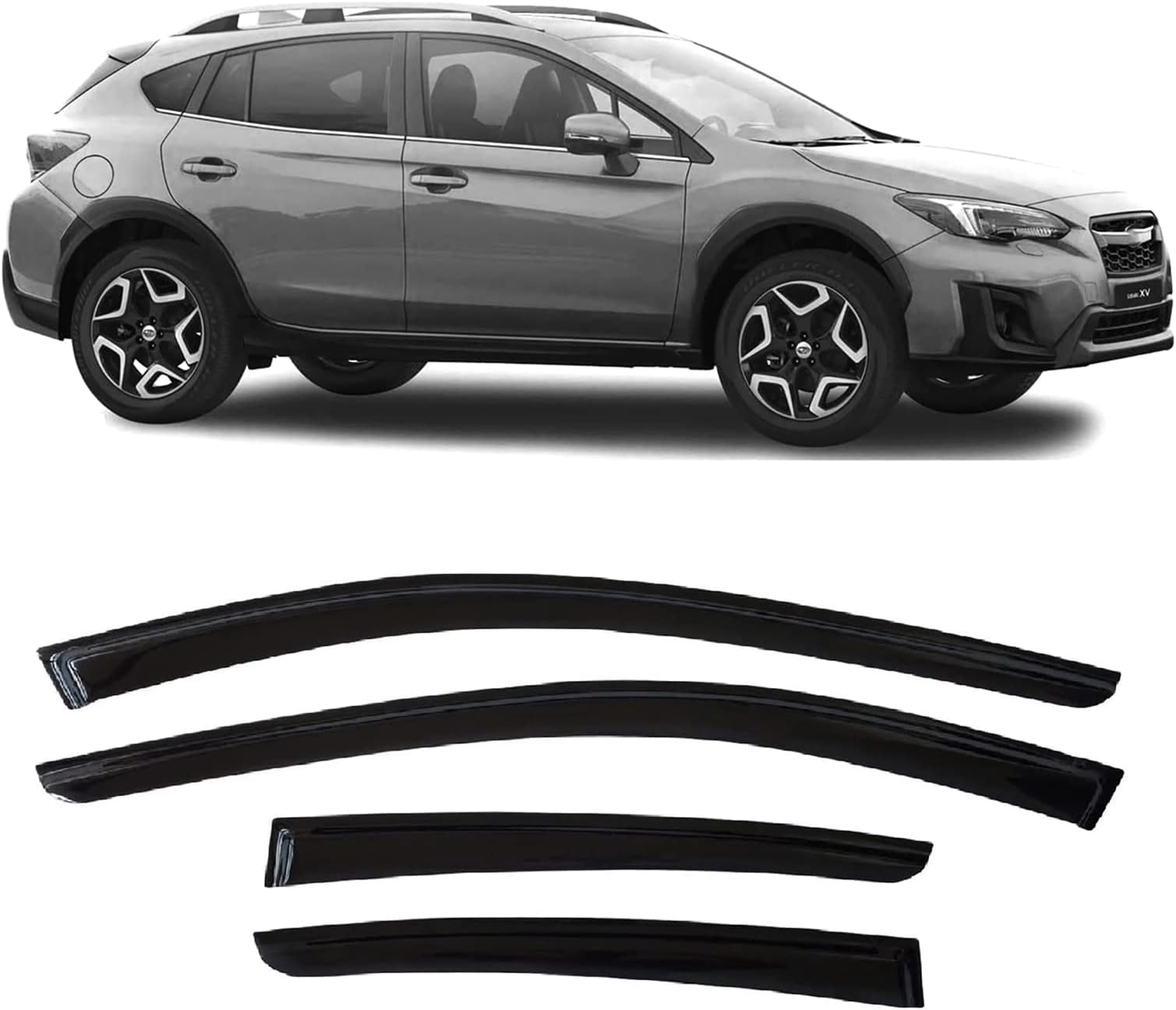 Amazon.com: Voron Glass in-Channel Extra Durable Rain Guards for Subaru ...