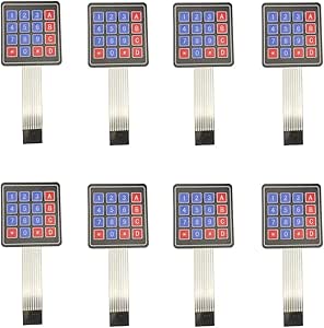SazkJere 8Pcs 4x4 Keypad 16 Key Matrix Array Membrane Switch 8pin Keyboard for Arduino ...