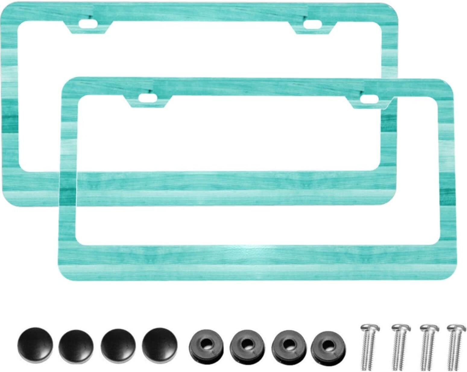 Amazon.com: HOSNYE Fish Scale Texture License Plate Frame Watercolor ...