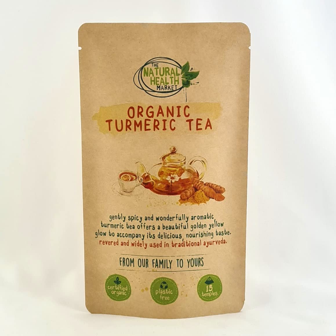 Organic Turmeric Tea Bags 15 Tea Bag Pack By Natural | Desertcart Sri Lanka