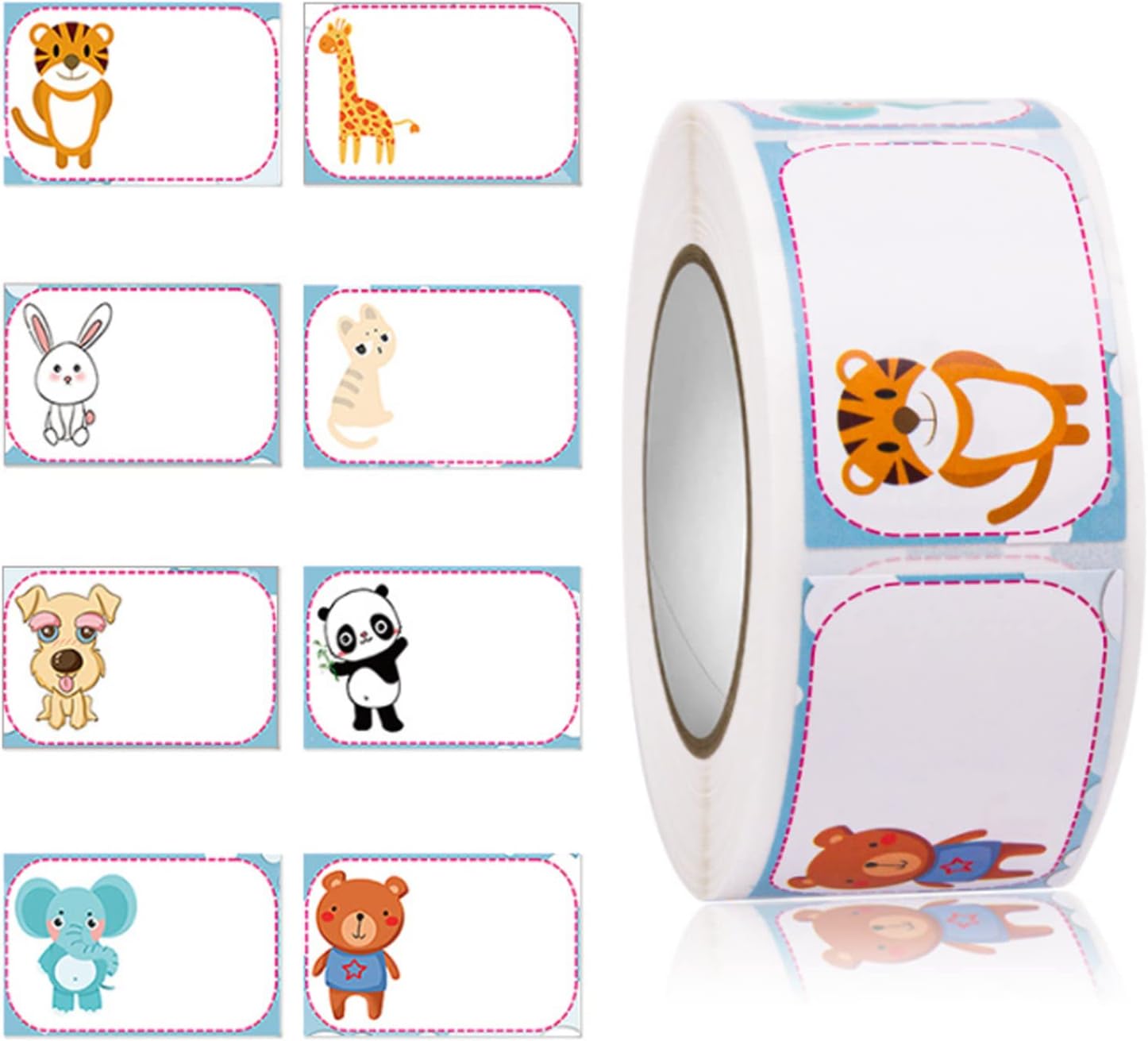 Rainbow Name Tags for Classroom Preschool - 60 Pcs Coloured Labels for ...