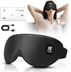 Amazon.com: arboleaf Heated Eye Mask for Dry Eyes, FSA HSA Eligible, Cordless Rechargeable Warm ...