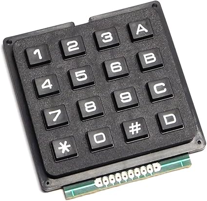 CANADUINO® 4x4 Array Matrix Keypad for Arduino etc. - Tactile Hard Keys ...