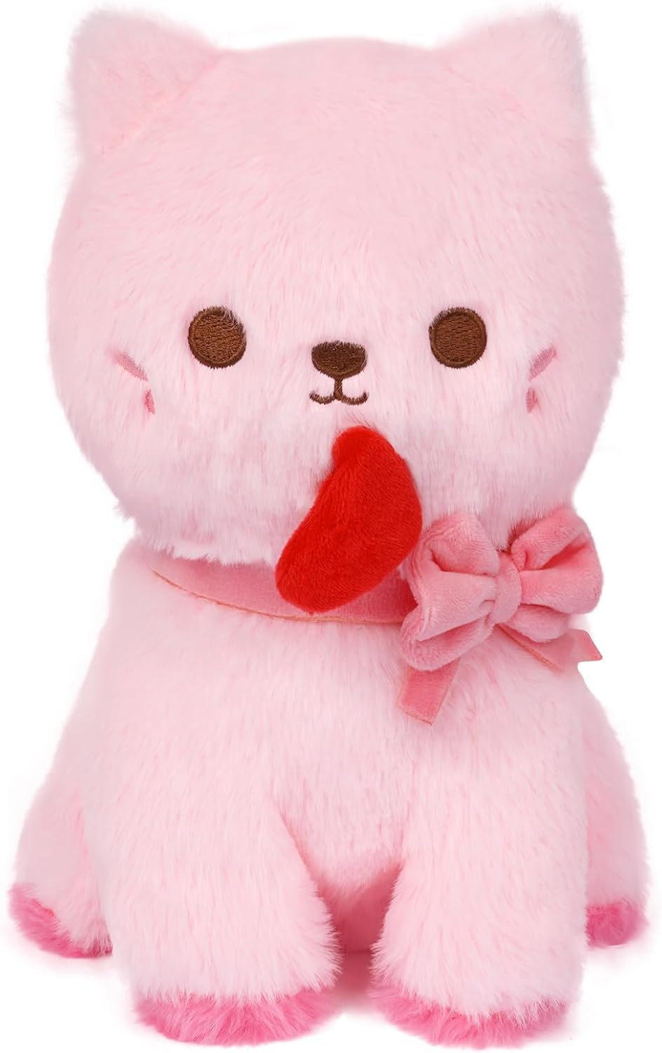 Amazon.com: Leokawin Valentines Day Plush,Cat Stuffed Anima, 8in ...