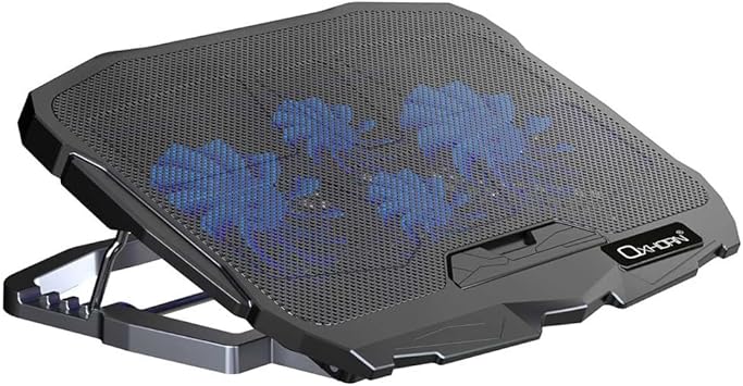 Oxhorn Laptop Cooling Stand 4 High Adjustable, 4 Silent Fans Fit up to ...